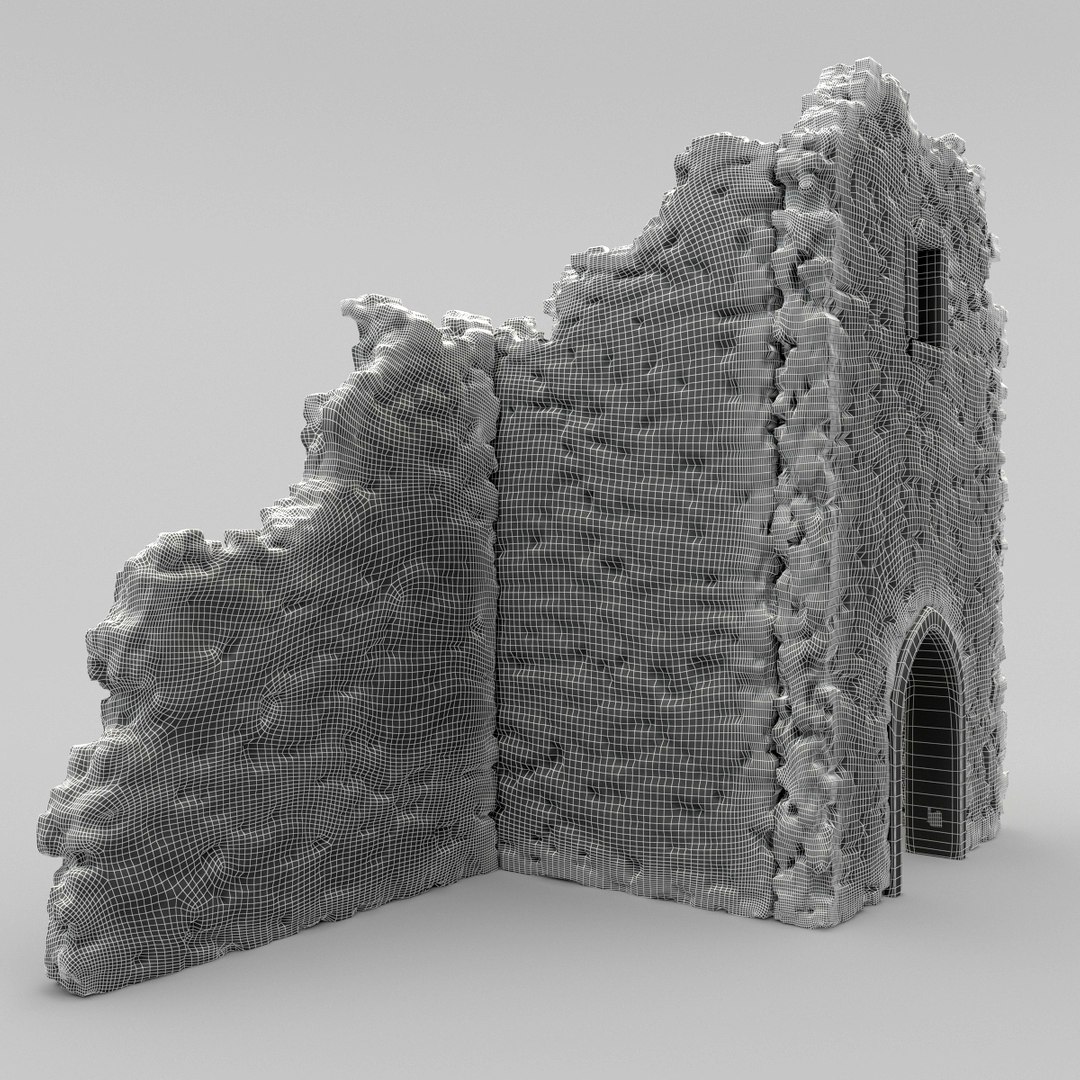 3d Model Of Castle Ruins