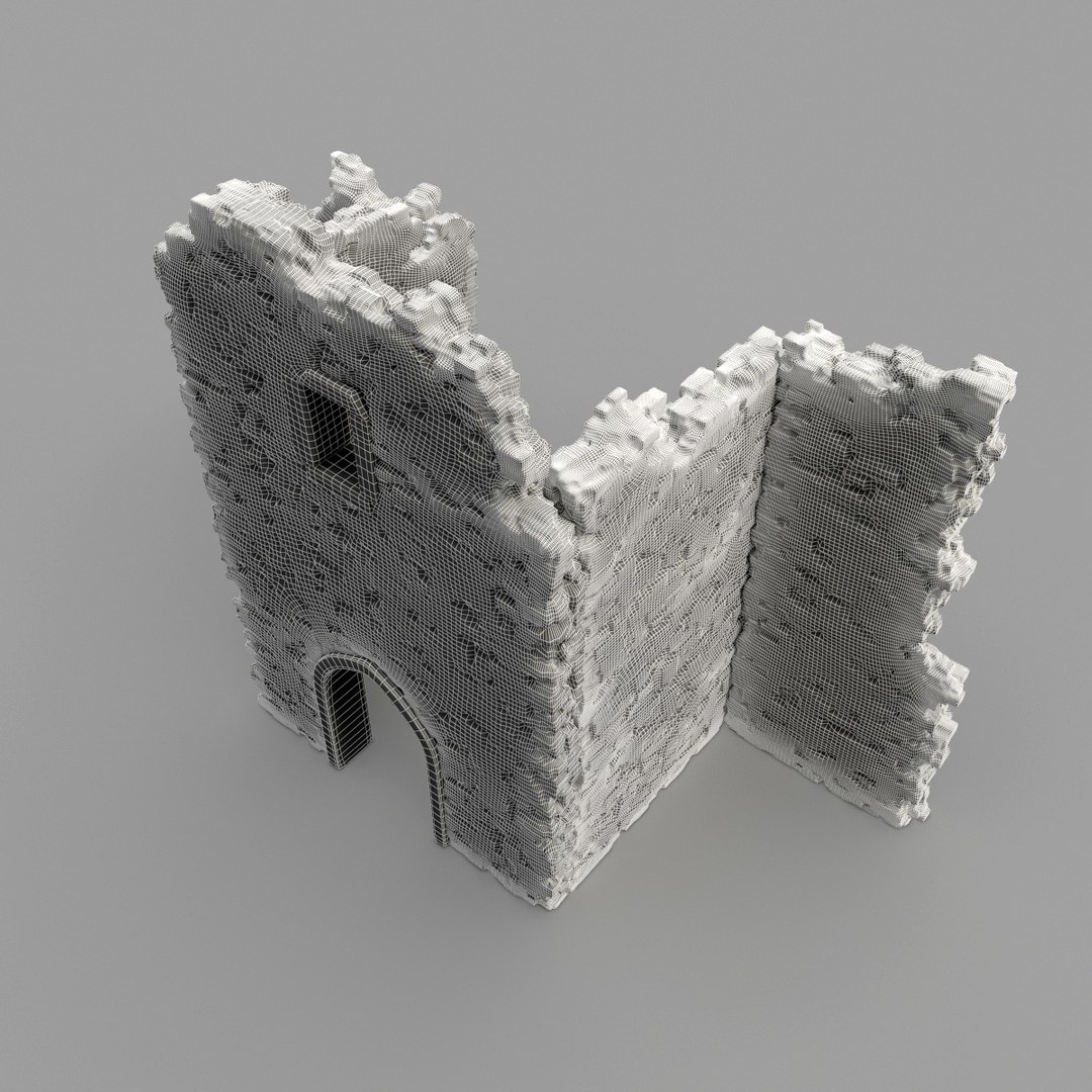 3d Model Of Castle Ruins