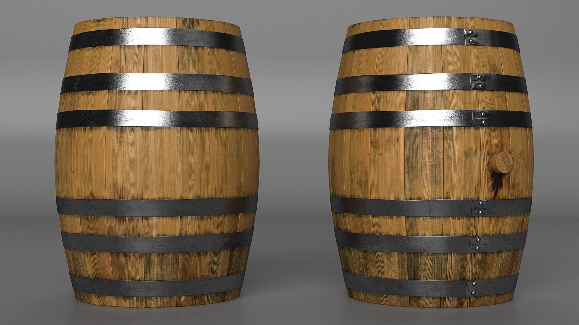 Whiskey Barrel 3D Model - TurboSquid 2102894