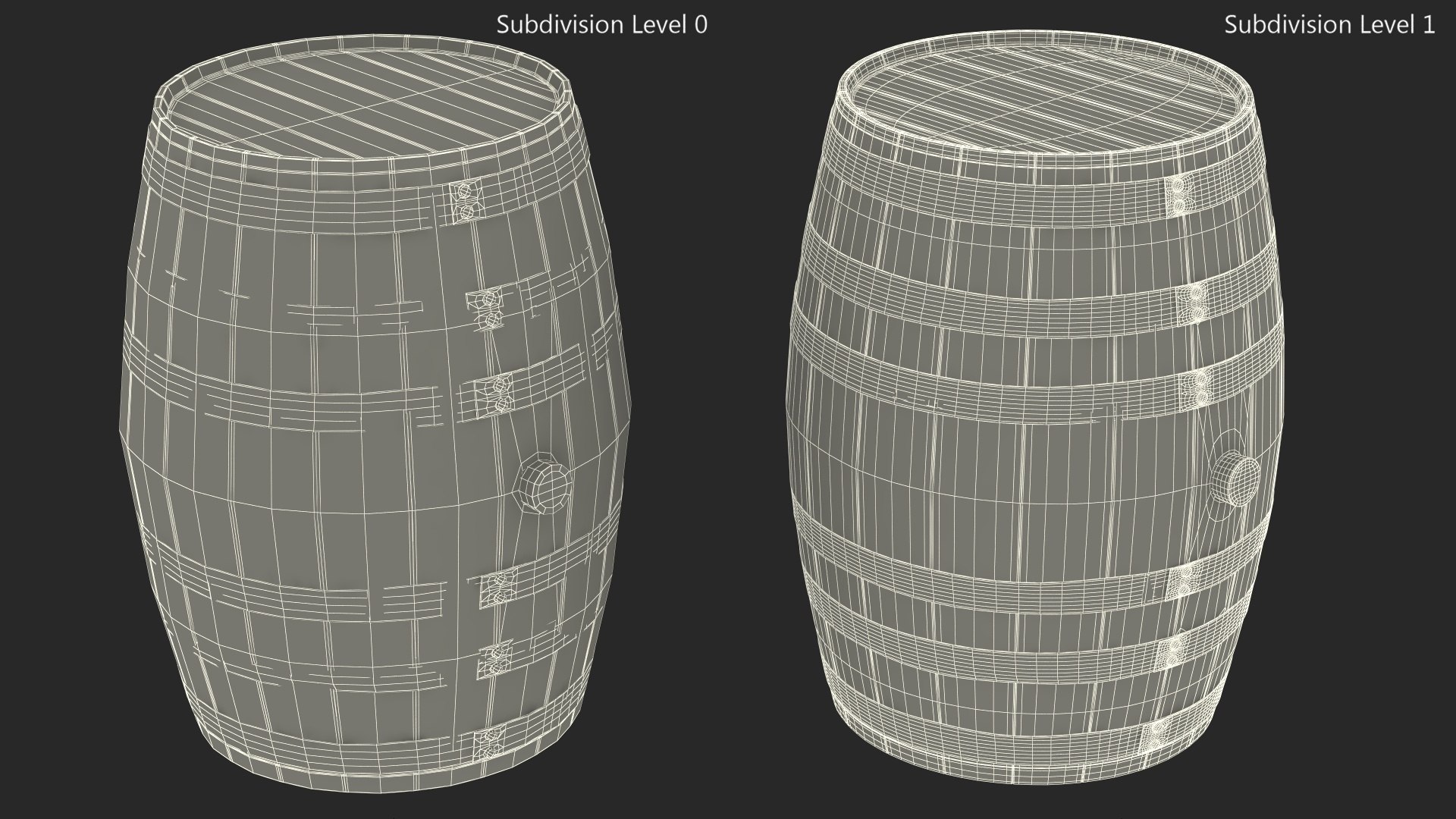 Whiskey Barrel 3D Model - TurboSquid 2102894