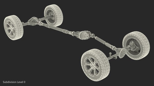 3D model 4x4 chassis rigged - TurboSquid 1485026