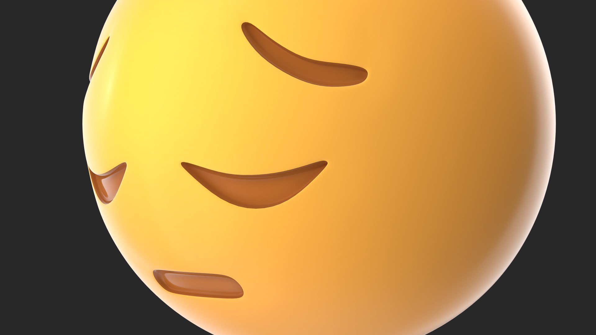 3D Sad Pensive Face Emoji - TurboSquid 1533414