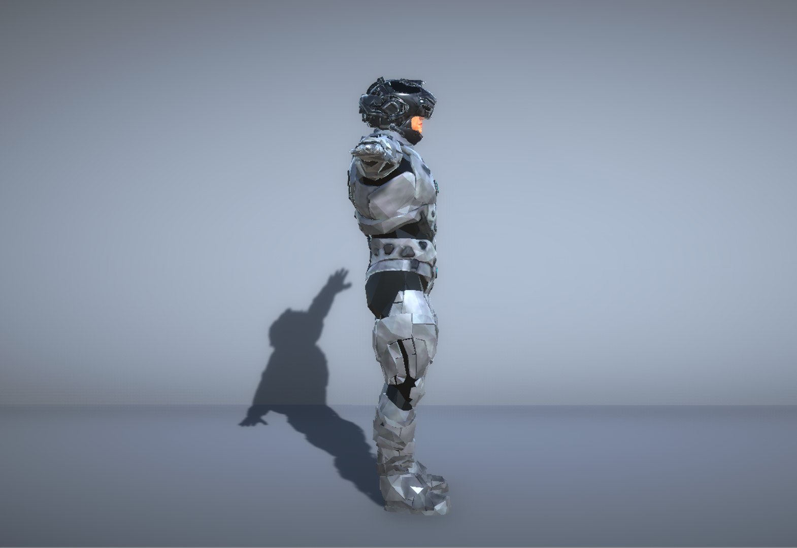 Sci-fi Cyborg Soldier Ax 3D Model - TurboSquid 1516556