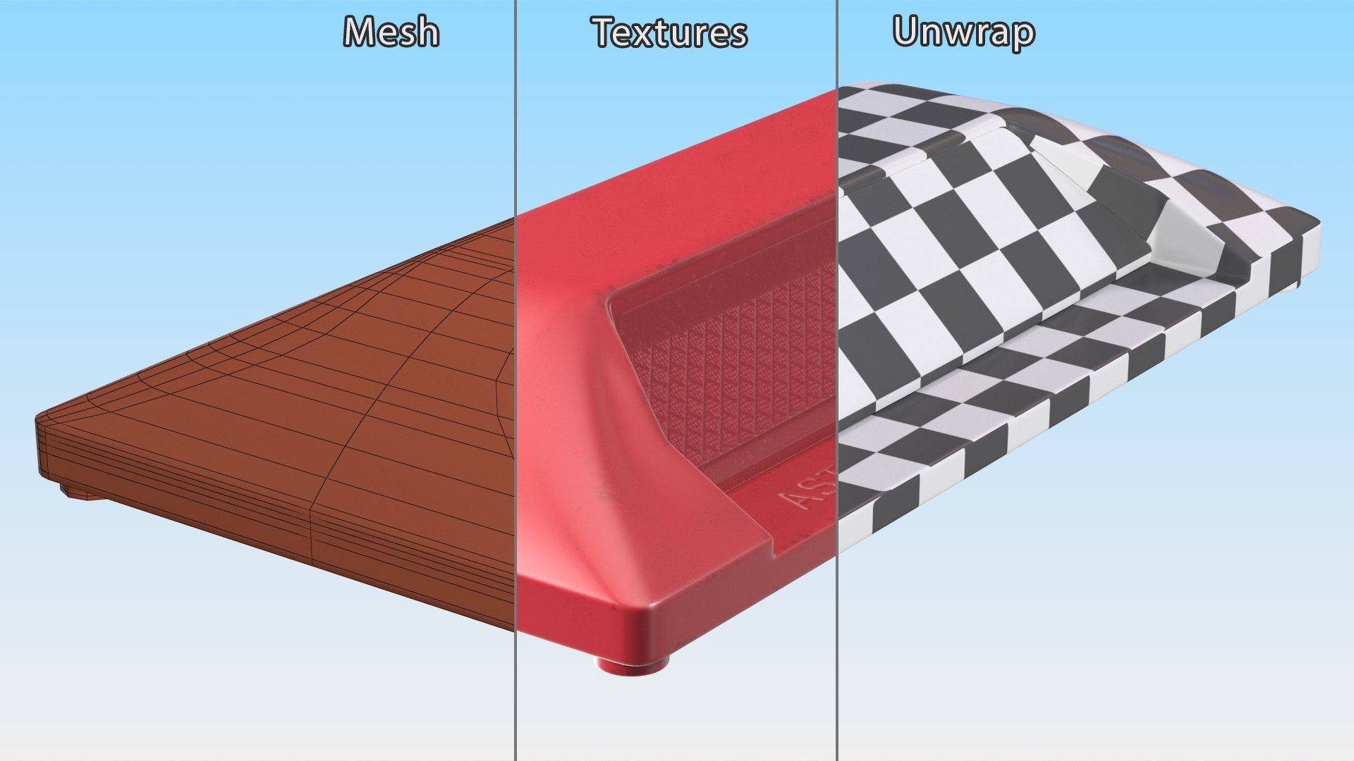 3D Reflective Road Driveway Marker Red - TurboSquid 2073303