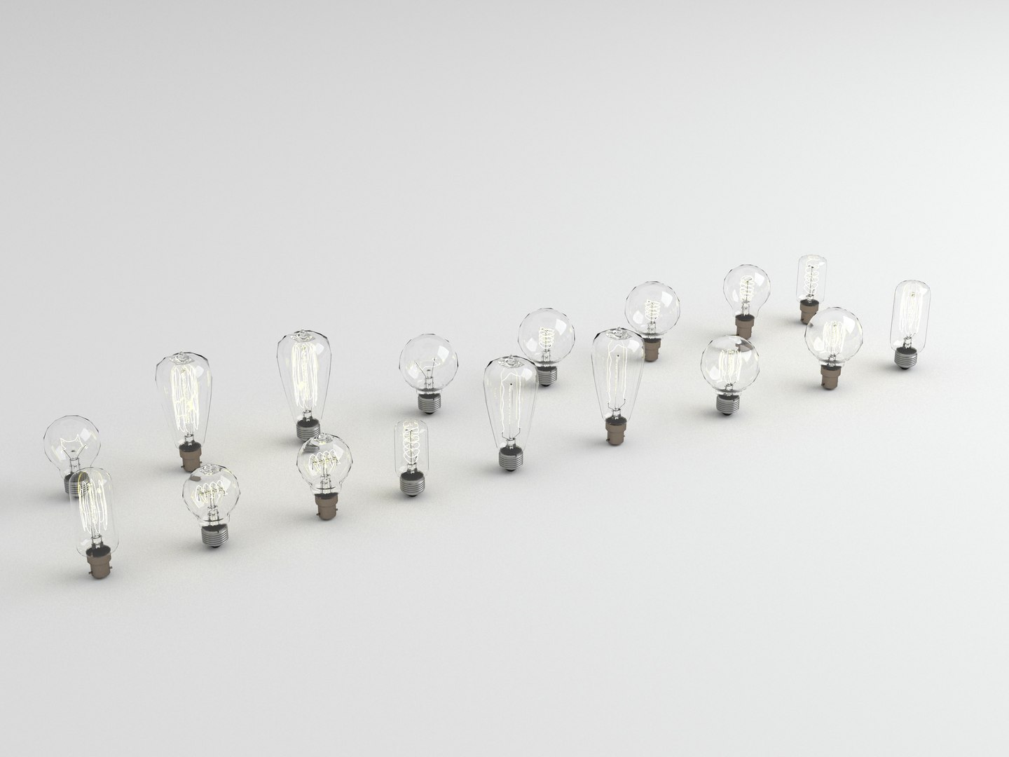 bulbs composition 3d max