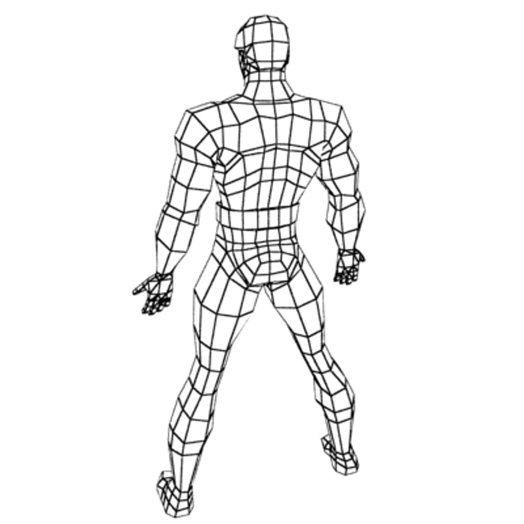 Super Hero Character 3d Model