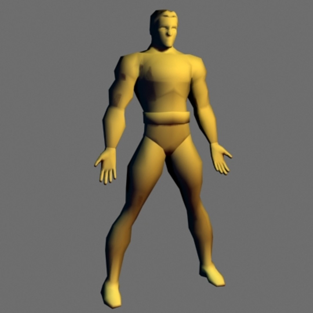 Super Hero Character 3d Model