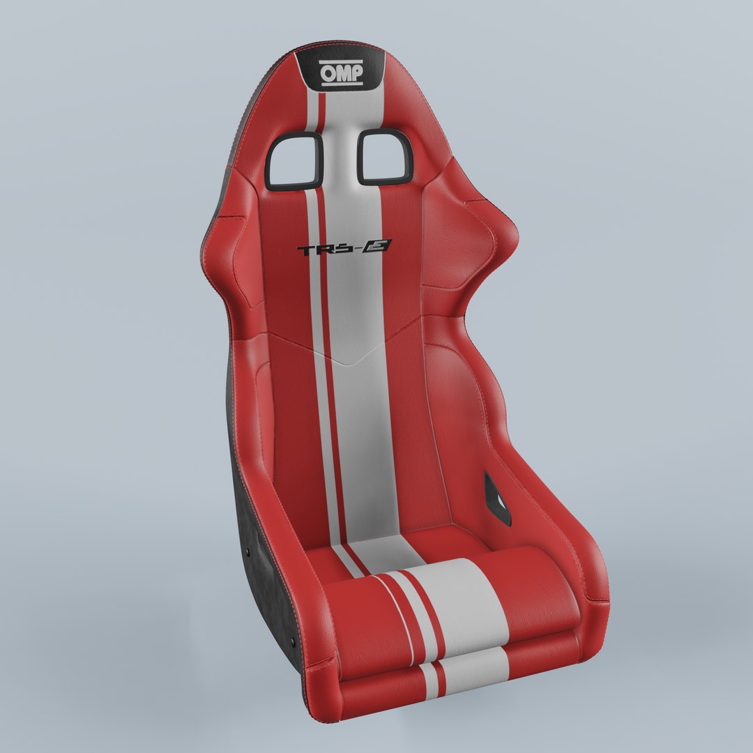 OMP TRS-E PLUS Racing Red Seat 3D - TurboSquid 1803880