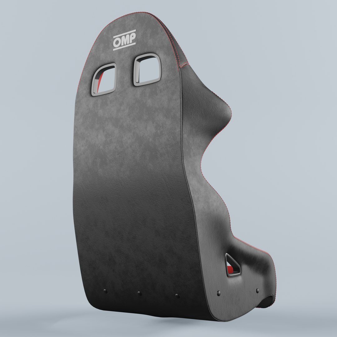 OMP TRS-E PLUS Racing Red Seat 3D - TurboSquid 1803880