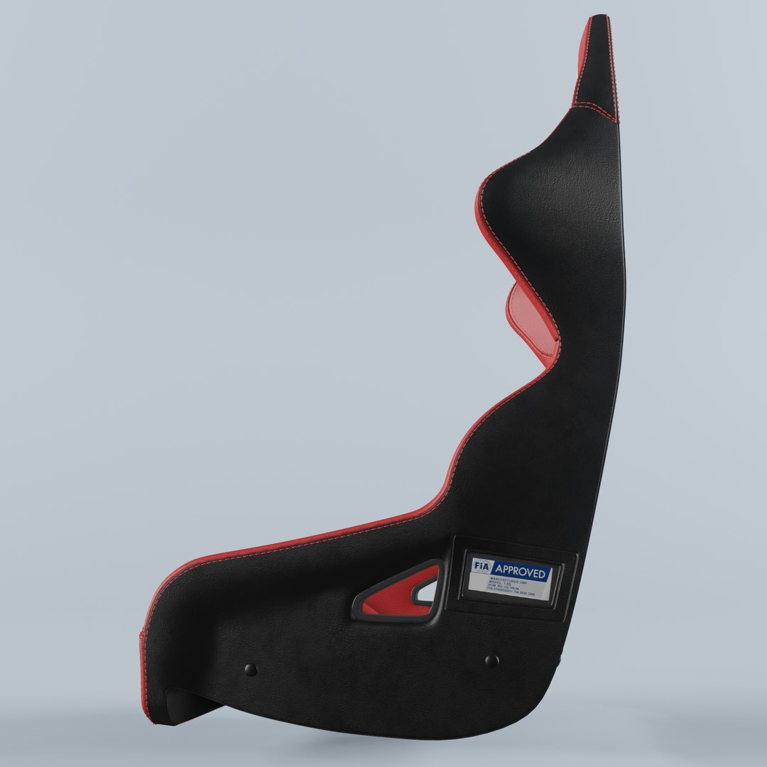 OMP TRS-E PLUS Racing Red Seat 3D - TurboSquid 1803880