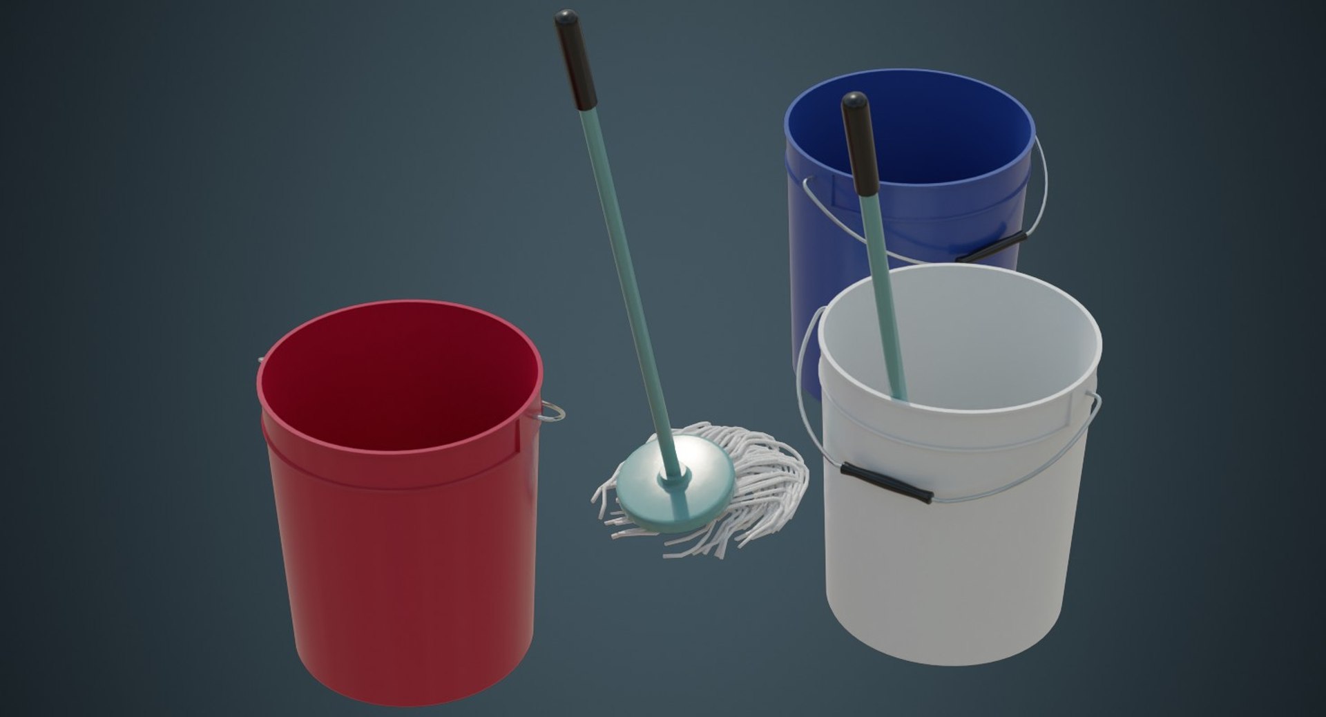 Bucket Mop 1a 3D Model - TurboSquid 1572164