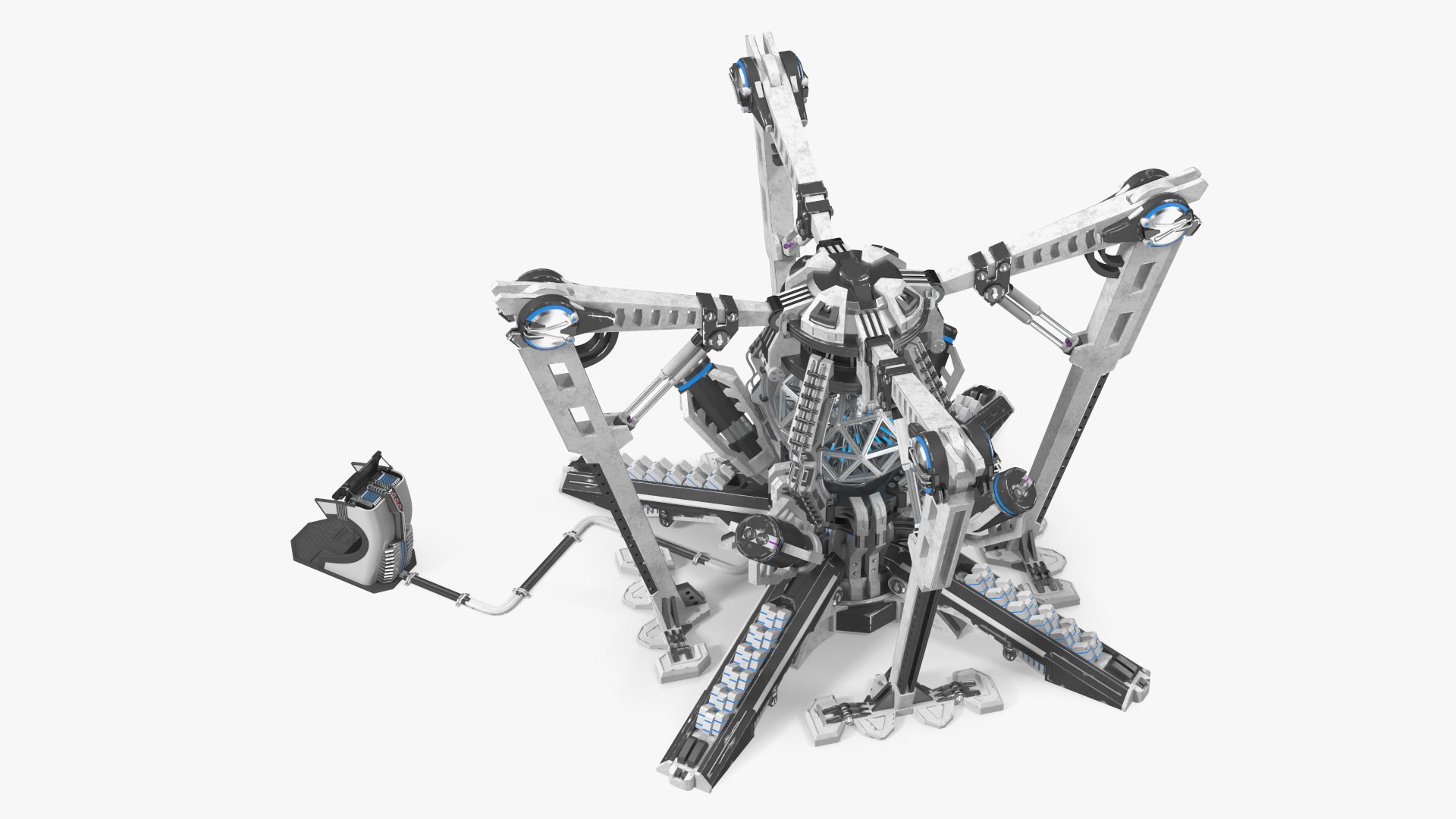 3D Model Futuristic Nuclear Reactor - TurboSquid 2223986