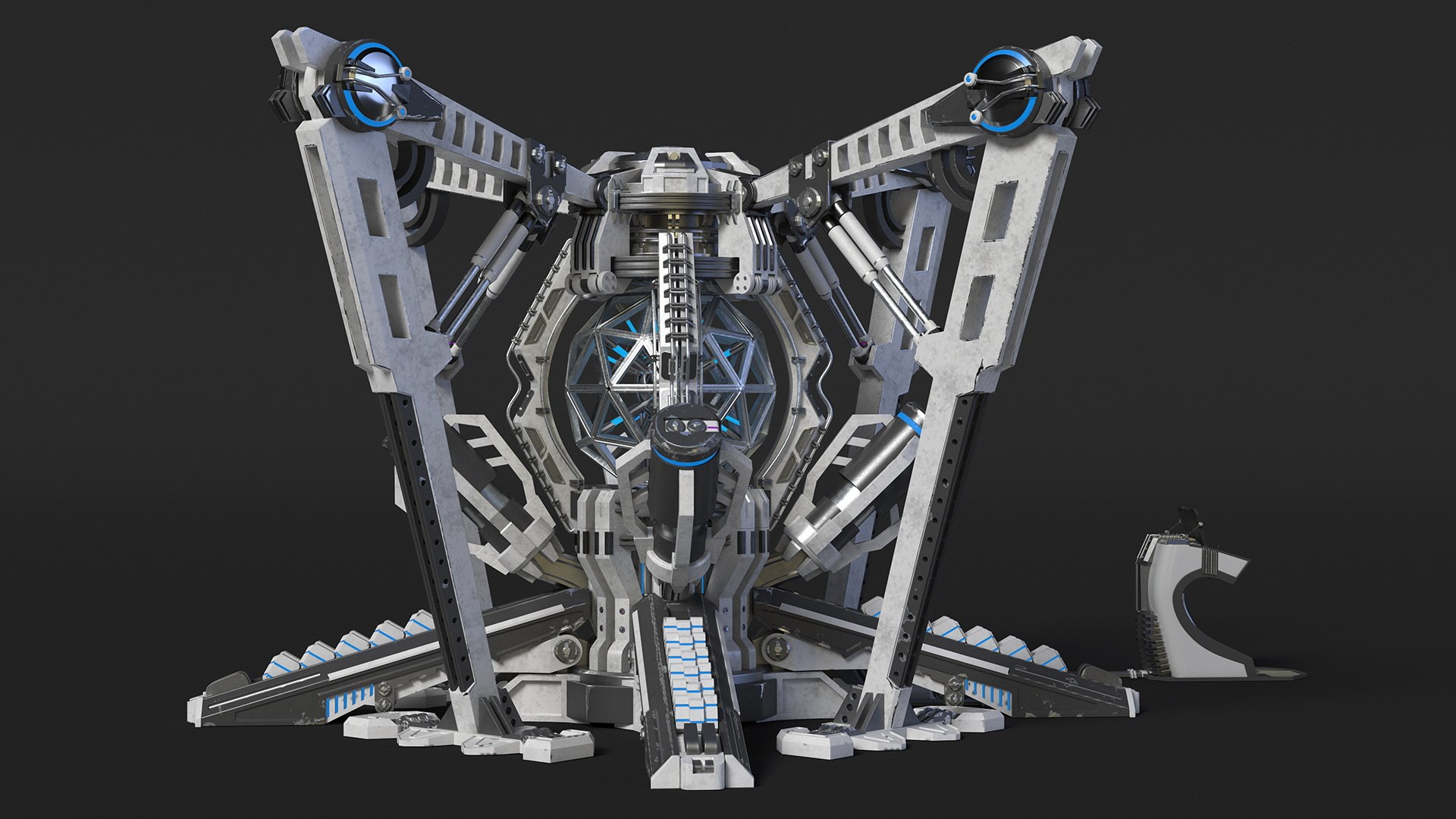 3D Model Futuristic Nuclear Reactor - TurboSquid 2223986