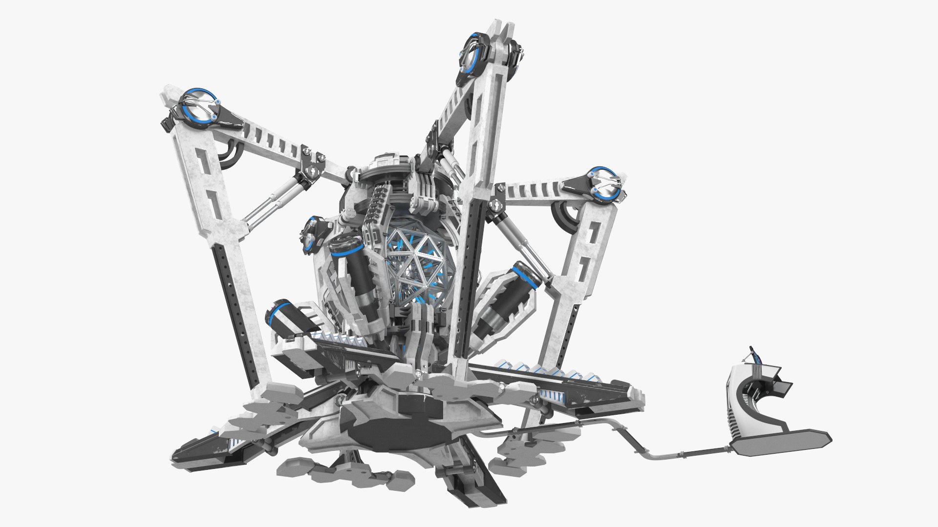 3D Model Futuristic Nuclear Reactor - TurboSquid 2223986
