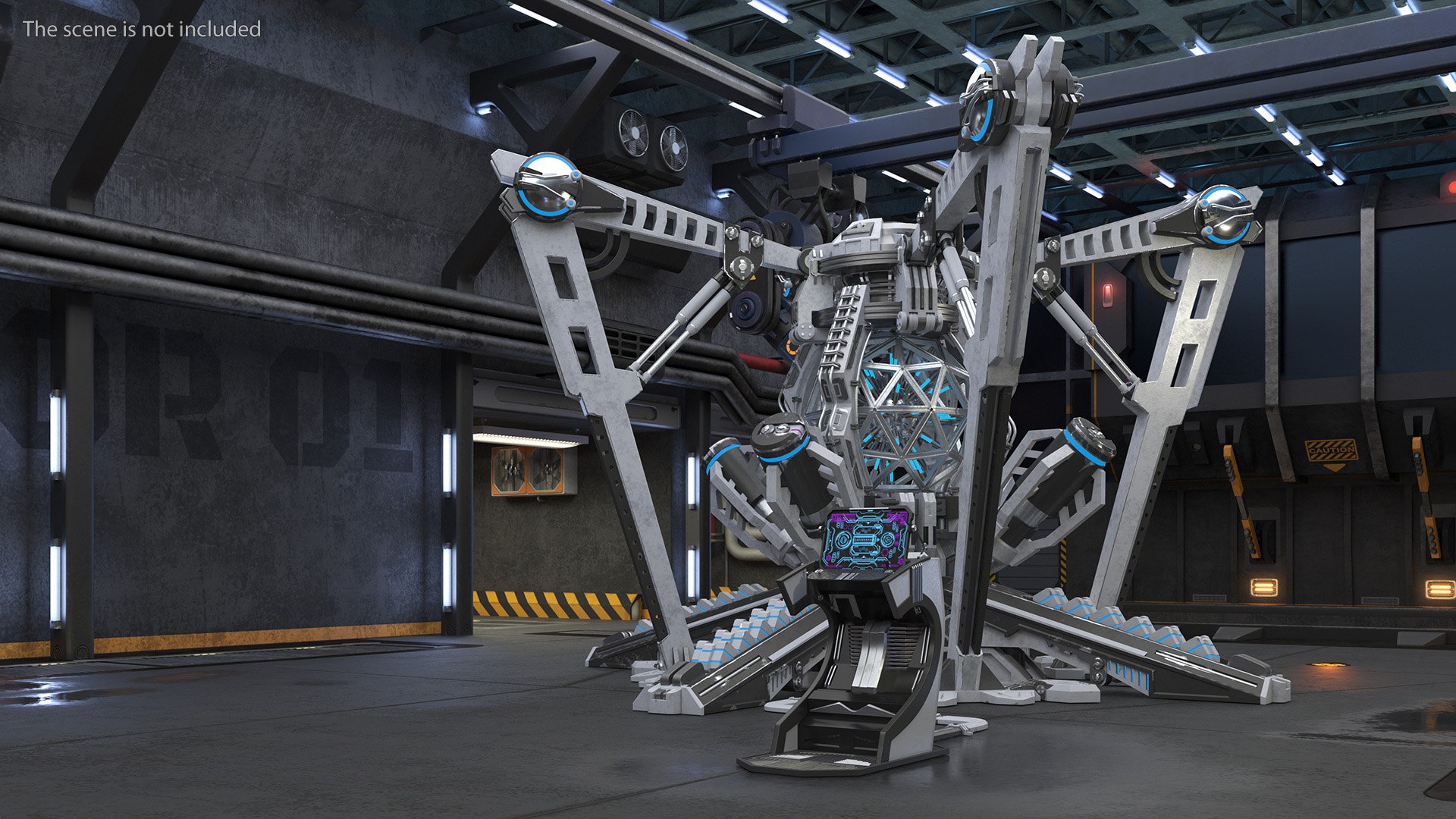 3D Model Futuristic Nuclear Reactor - TurboSquid 2223986