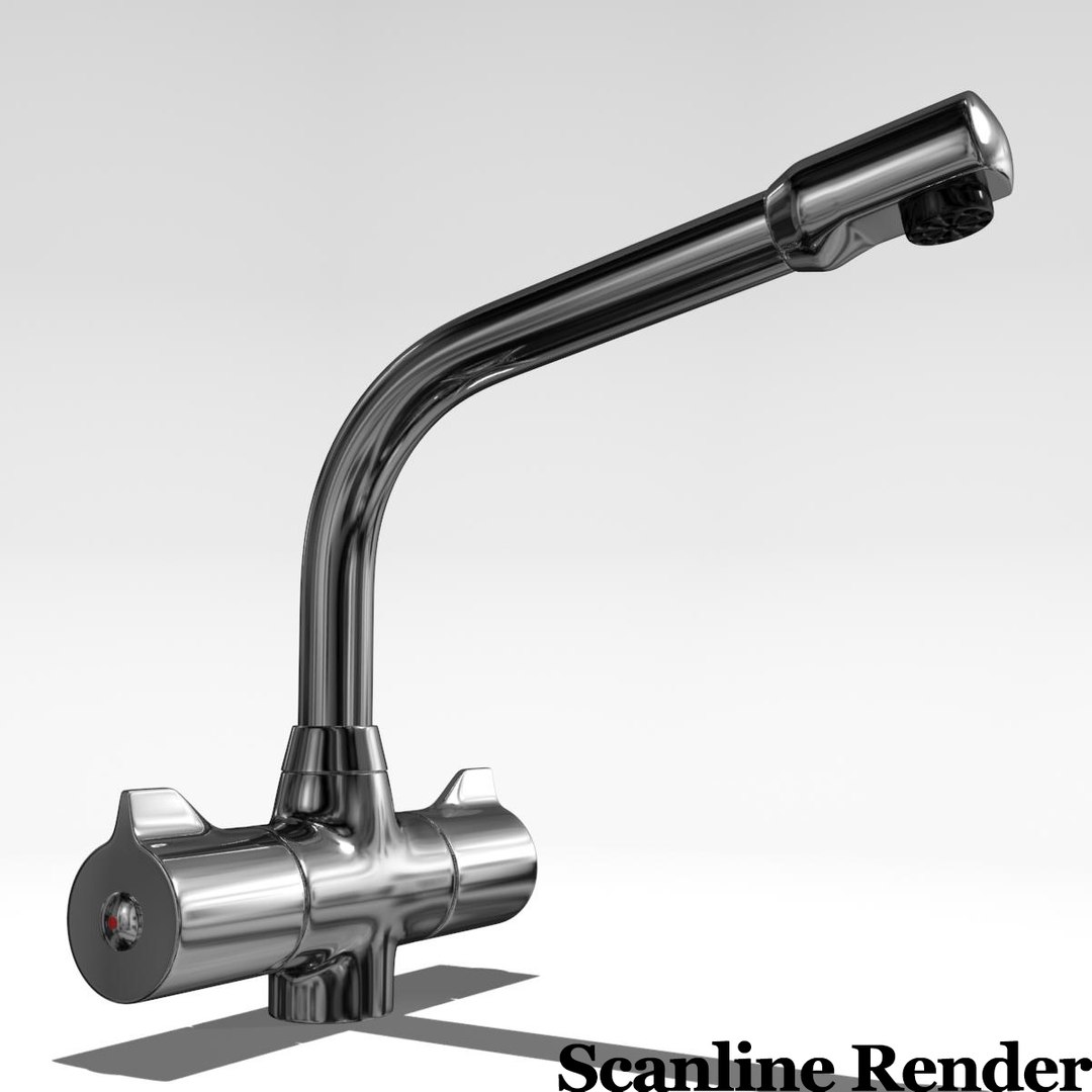3ds max kitchen tap