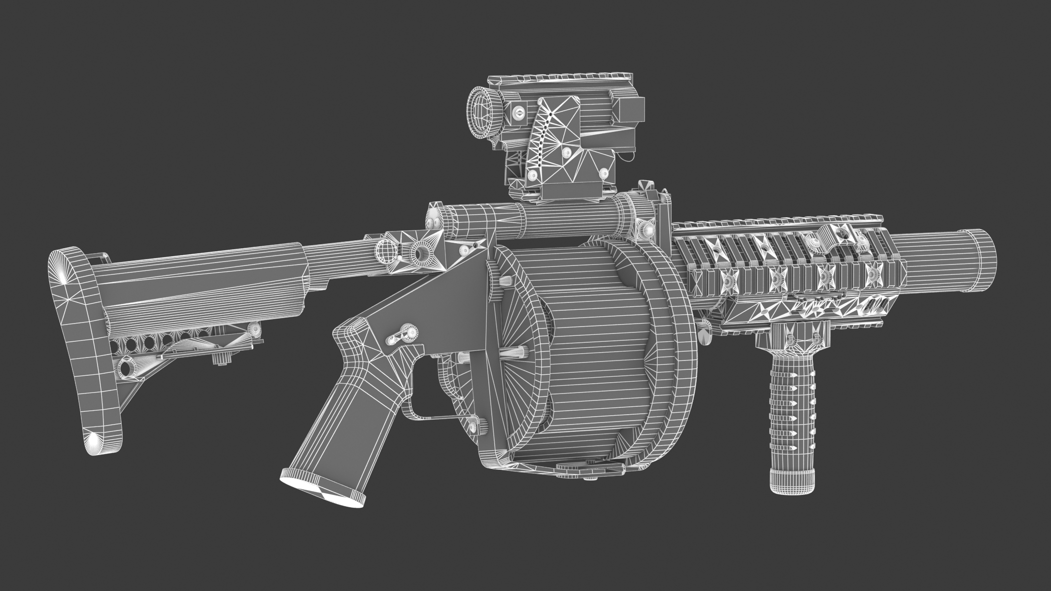 3D Milkor MGL Low Poly model - TurboSquid 1880315