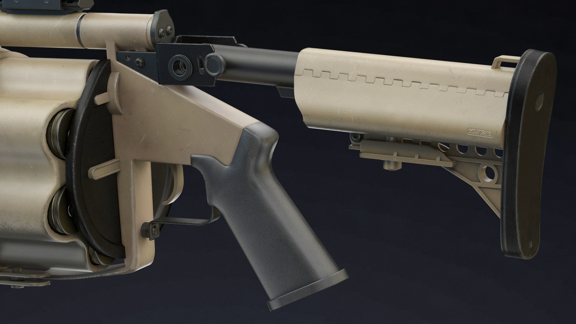 3D Milkor MGL Low Poly model - TurboSquid 1880315