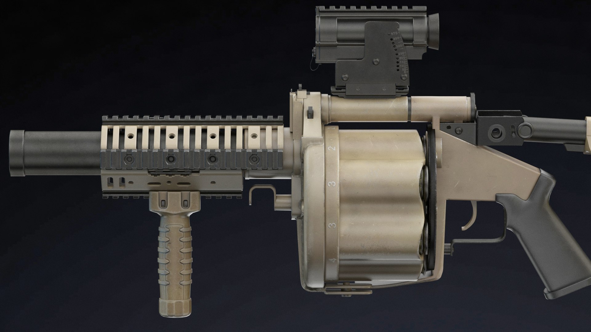 3D Milkor MGL Low Poly model - TurboSquid 1880315