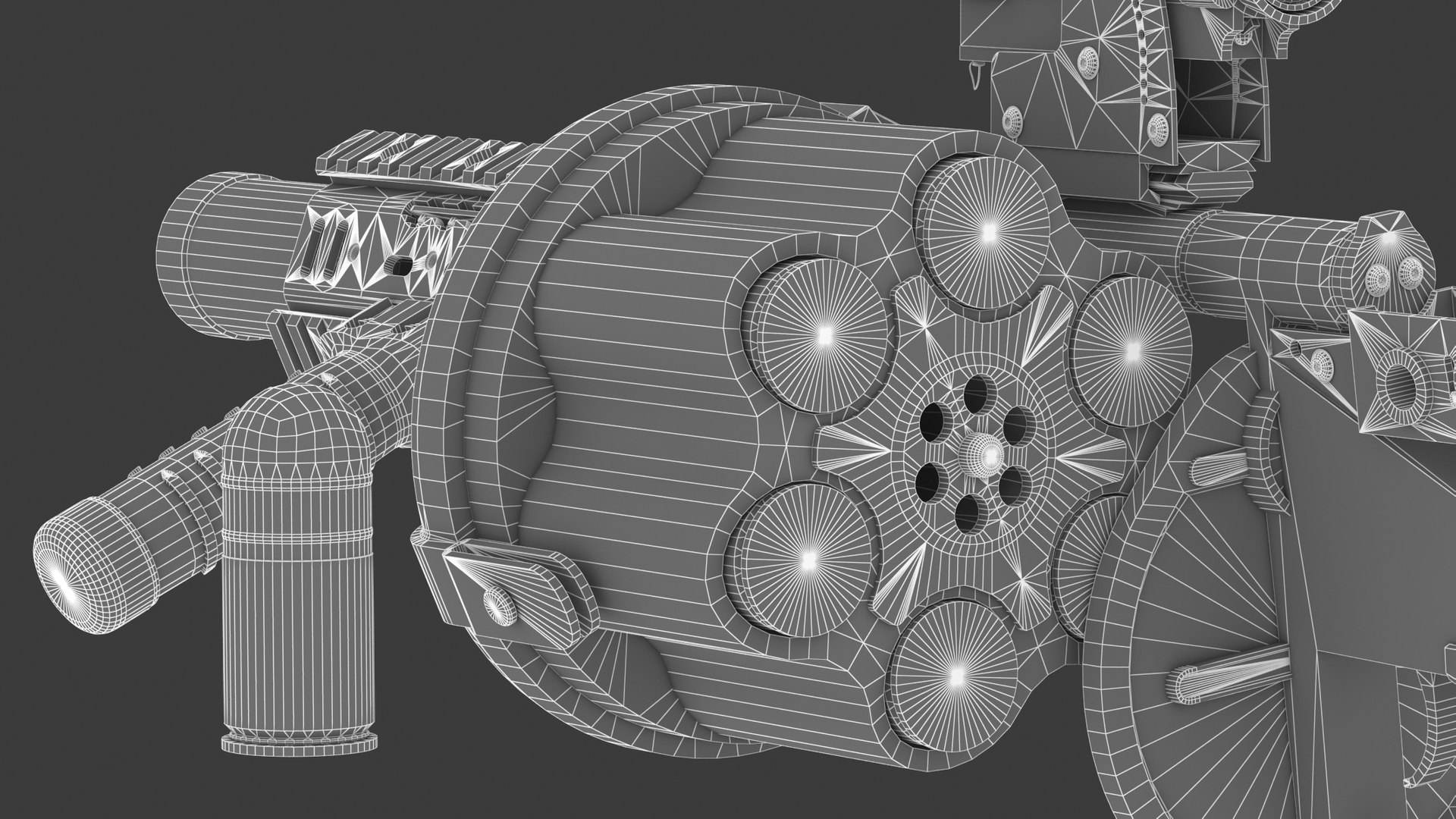 3D Milkor MGL Low Poly model - TurboSquid 1880315