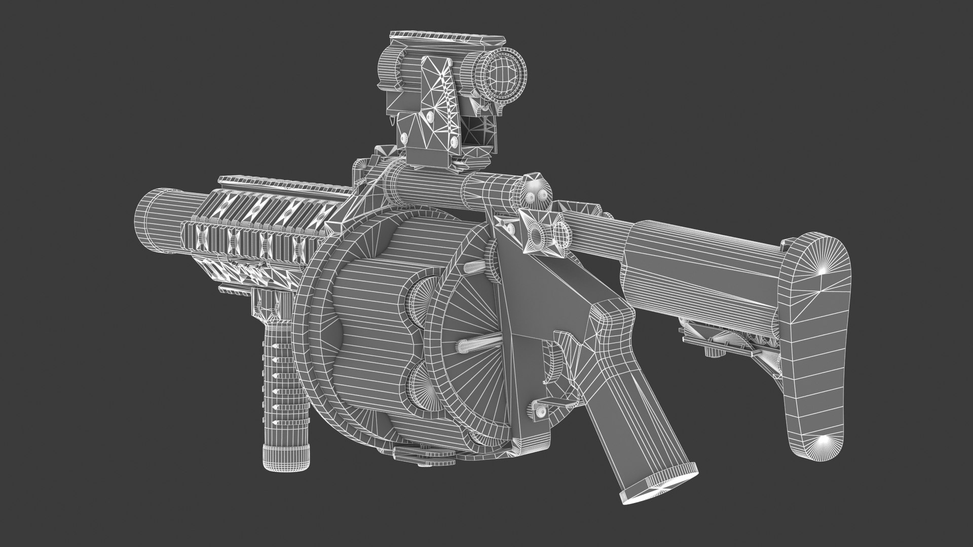 3D Milkor MGL Low Poly model - TurboSquid 1880315