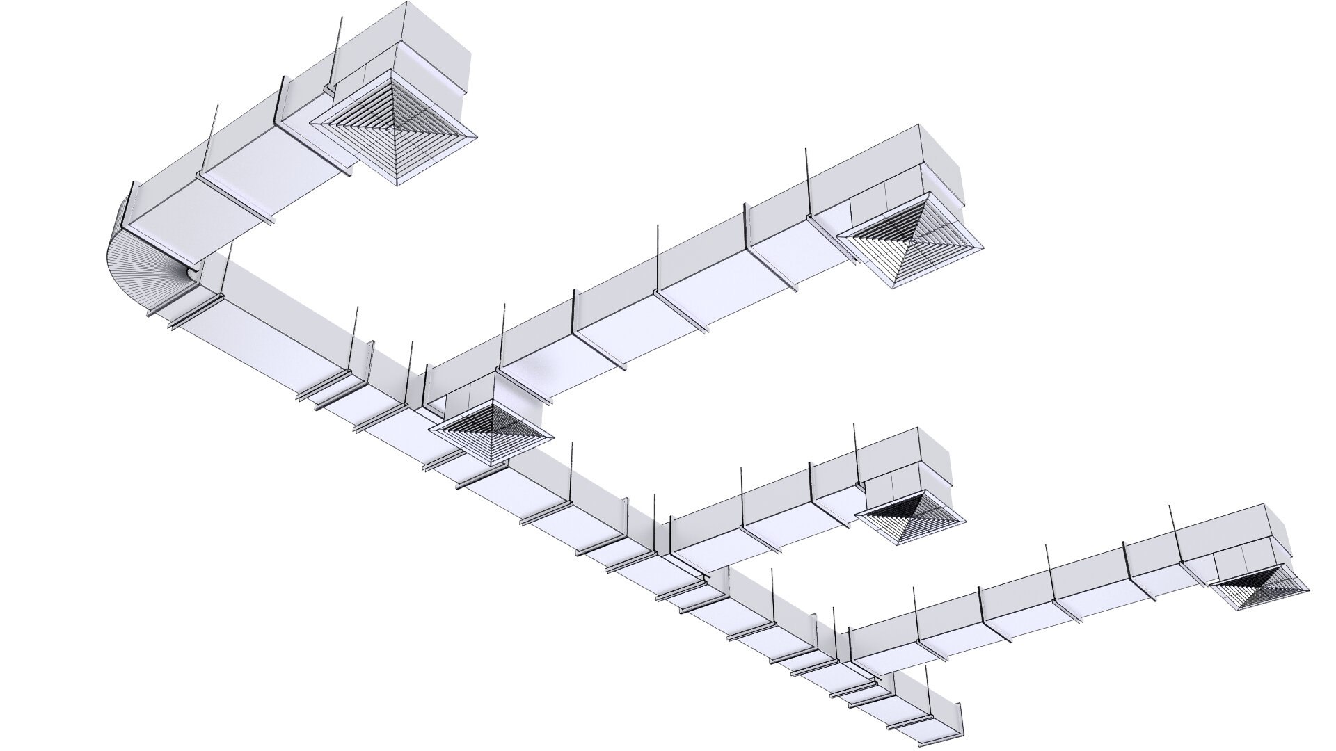 Ventilation Ducting 39 3D - TurboSquid 2098086