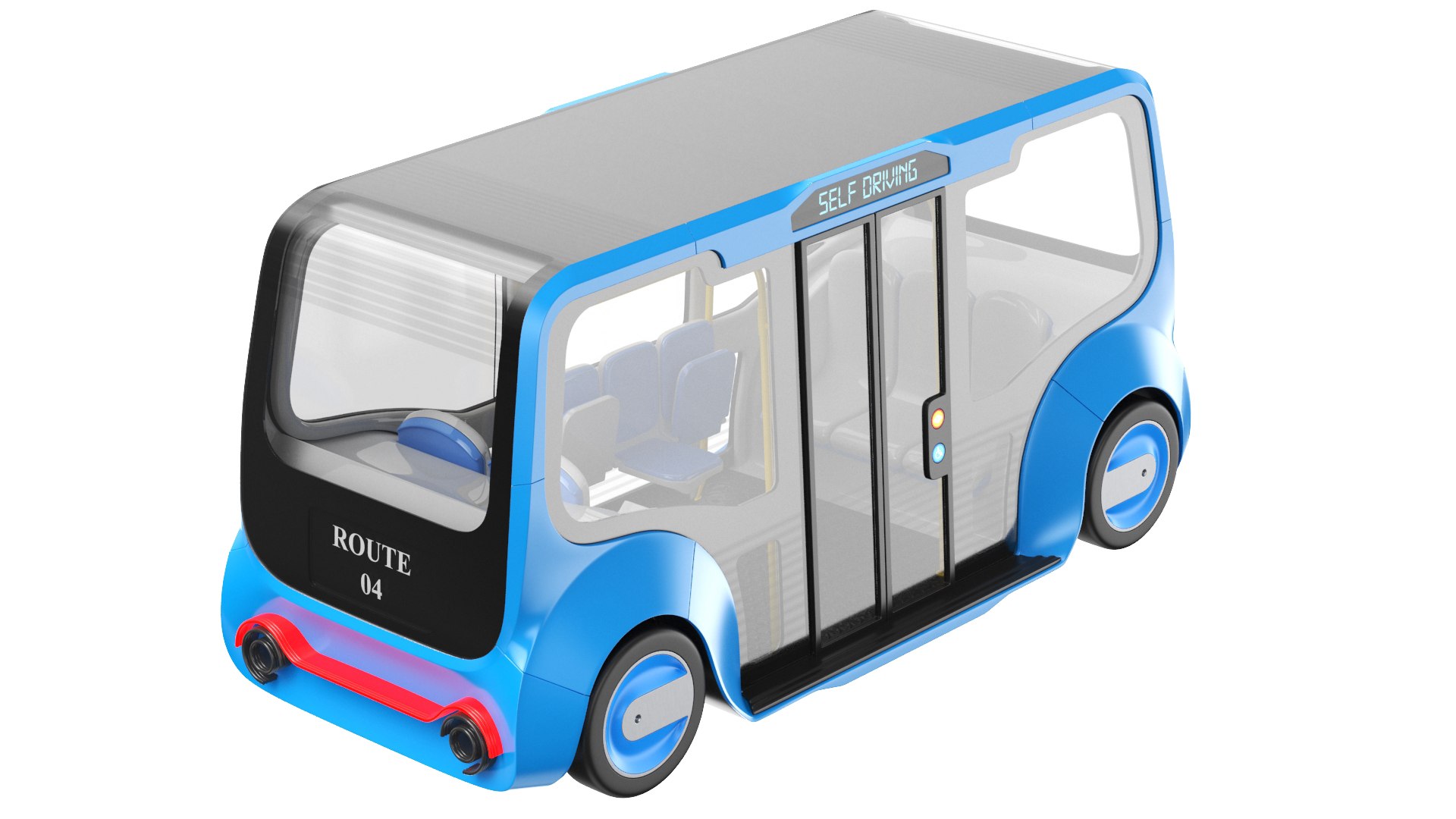 Fictional Electric Bus 3D Model - TurboSquid 1972969