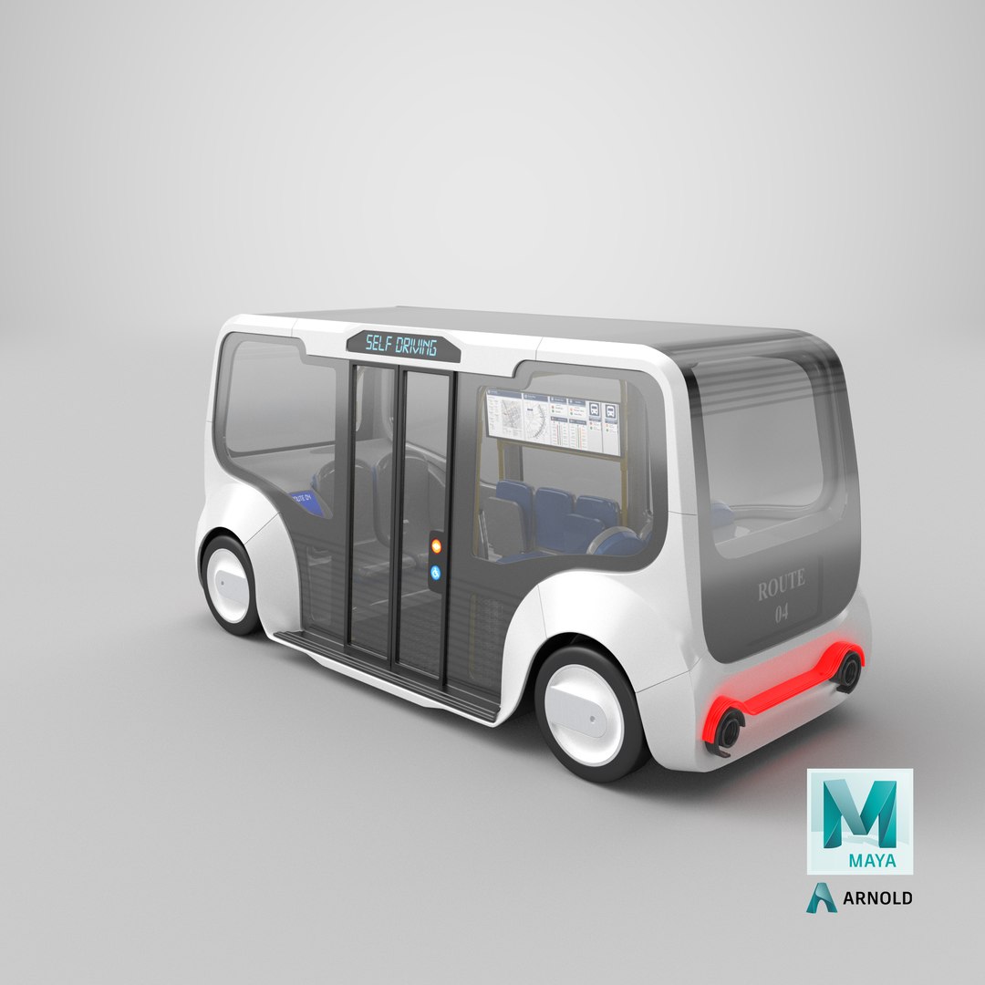 Fictional Electric Bus 3D model - TurboSquid 1972969