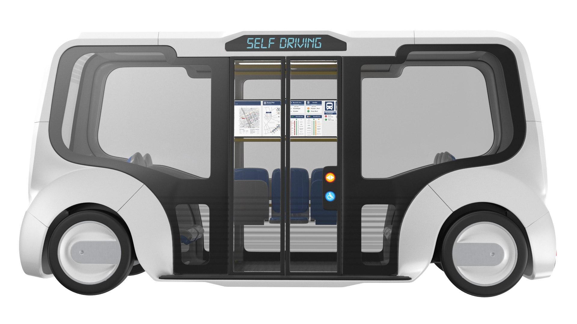 Fictional Electric Bus 3D Model - TurboSquid 1972969