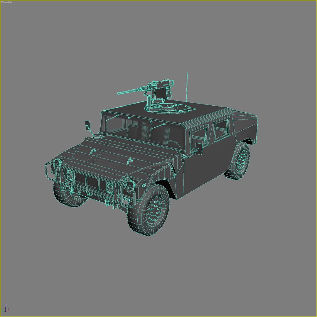 3d Humvee Model