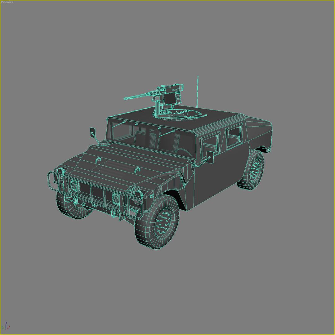 3d humvee model
