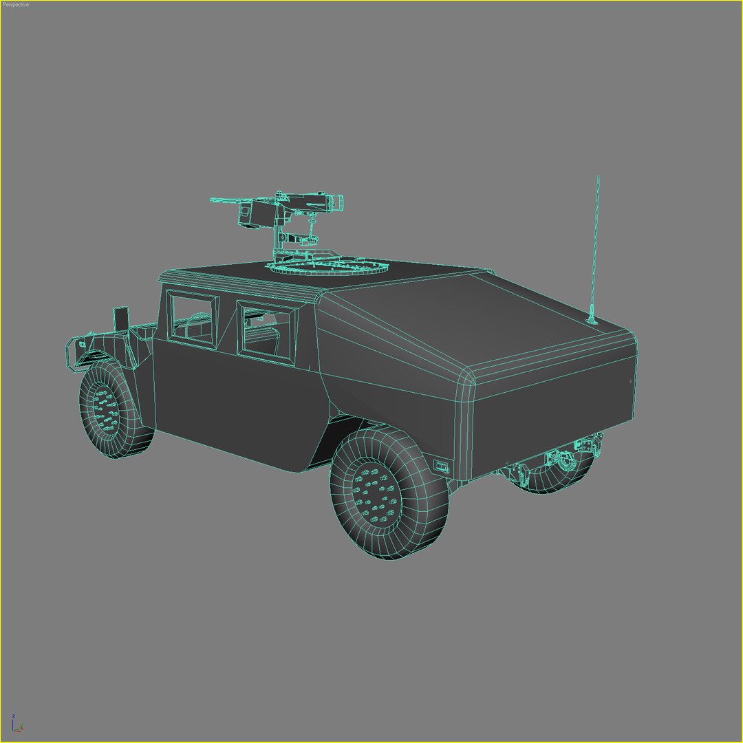 3d Humvee Model