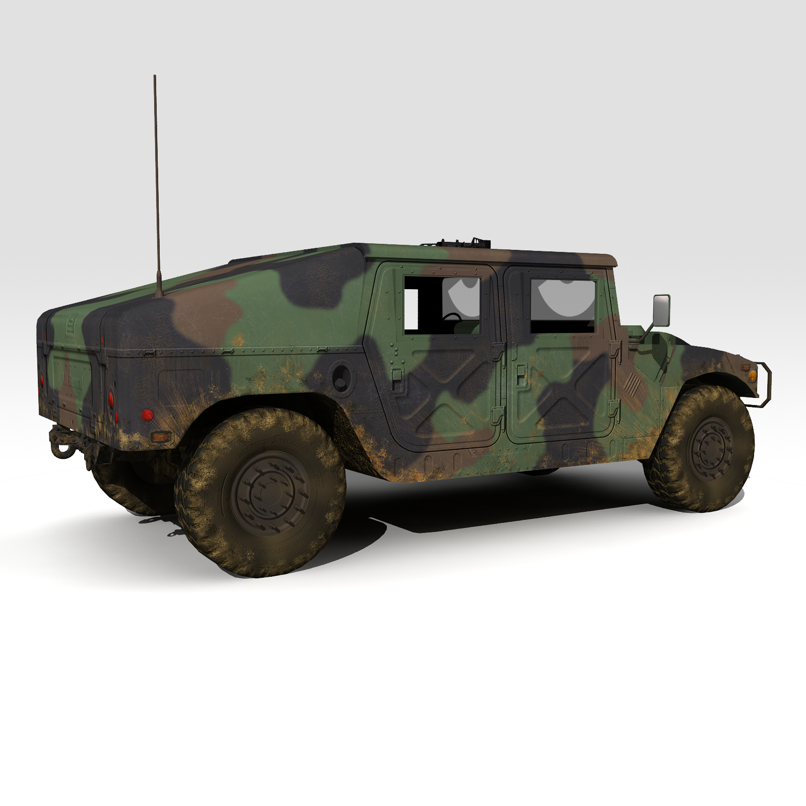 3d humvee model