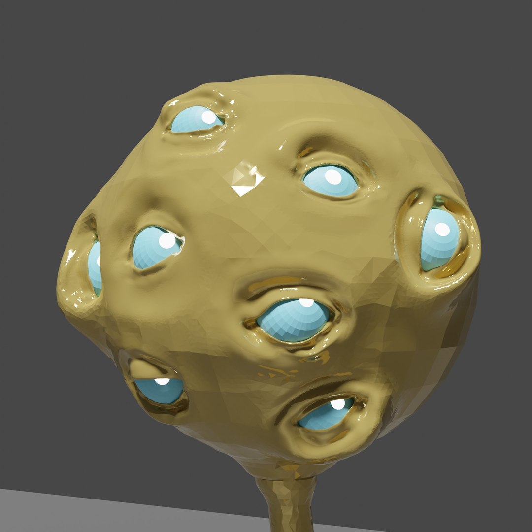 Many-Eyed Monster Or Character Model - TurboSquid 2223710