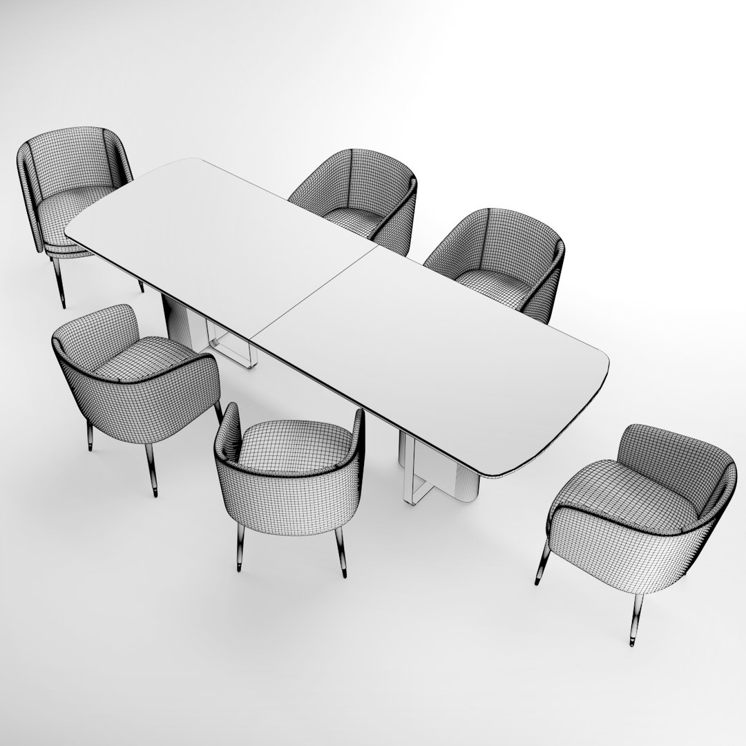 Modern Dining Table Model - TurboSquid 1662746