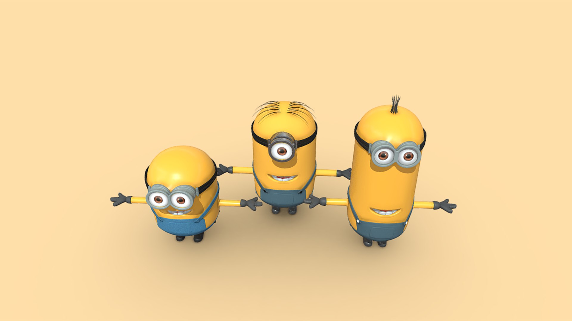Minions Gang Kevin Stuart Bob Model - TurboSquid 2168041