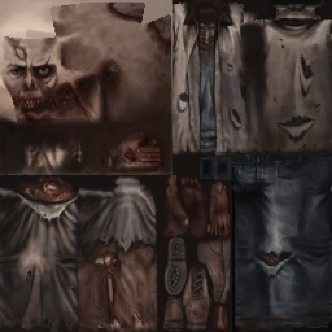 3D PS1 N64 Zombie 1 Monster Enemy NPC - TurboSquid 2375965