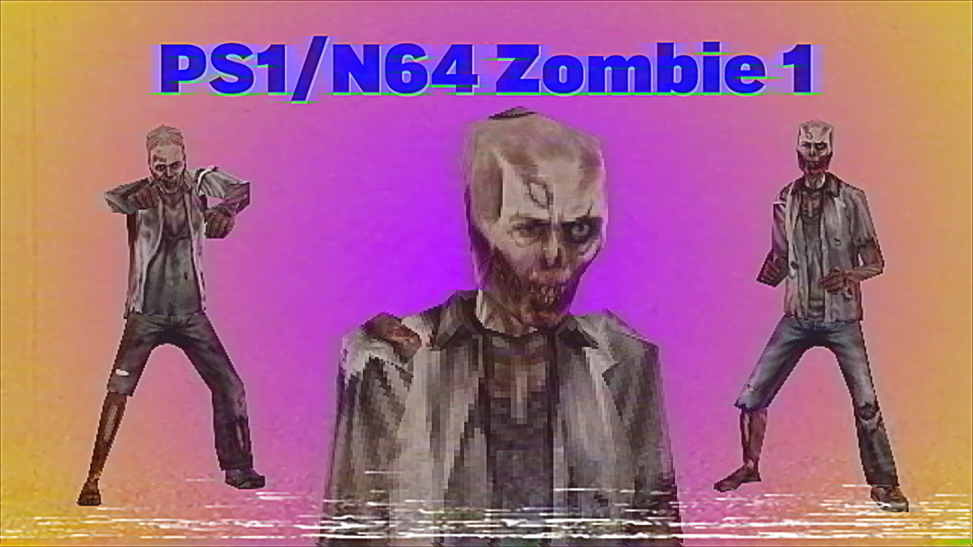 3D PS1 N64 Zombie 1 Monster Enemy NPC - TurboSquid 2375965