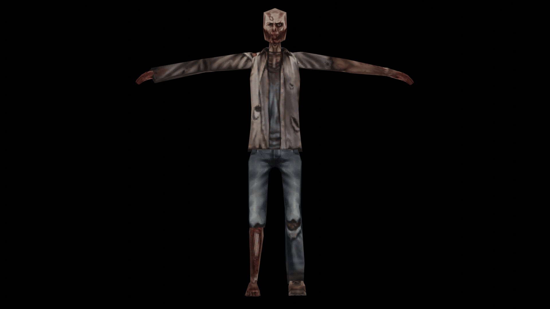 3D PS1 N64 Zombie 1 Monster Enemy NPC - TurboSquid 2375965