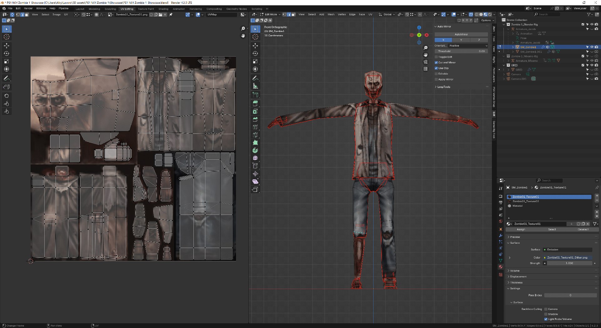 3D PS1 N64 Zombie 1 Monster Enemy NPC - TurboSquid 2375965