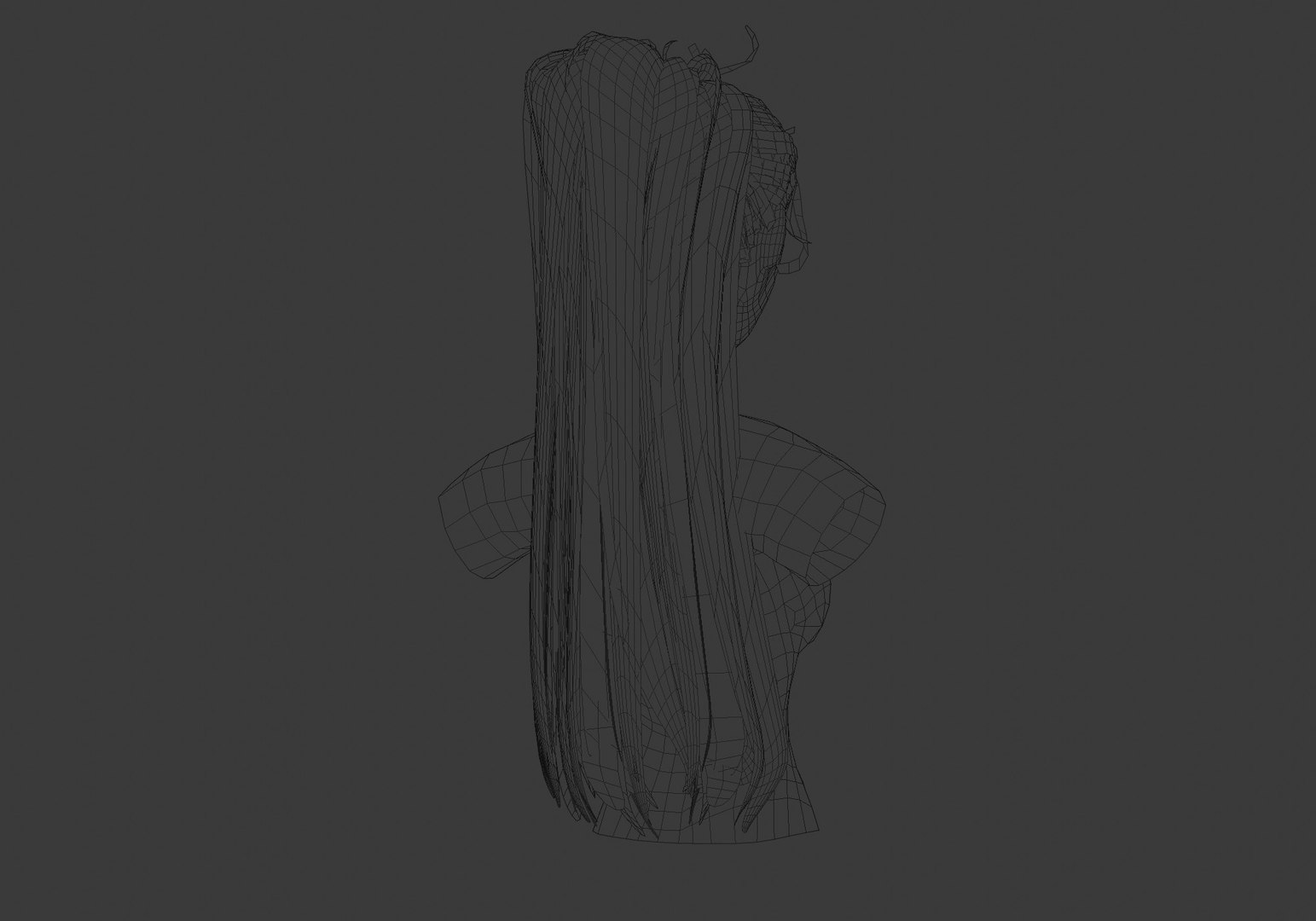 Female Long Hairstyle 3D Model - TurboSquid 1938104