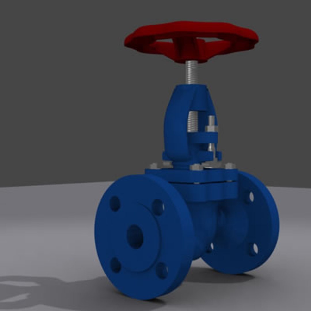 3d model valve check controlled modeled