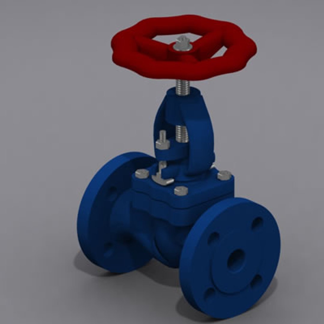 3d model valve check controlled modeled
