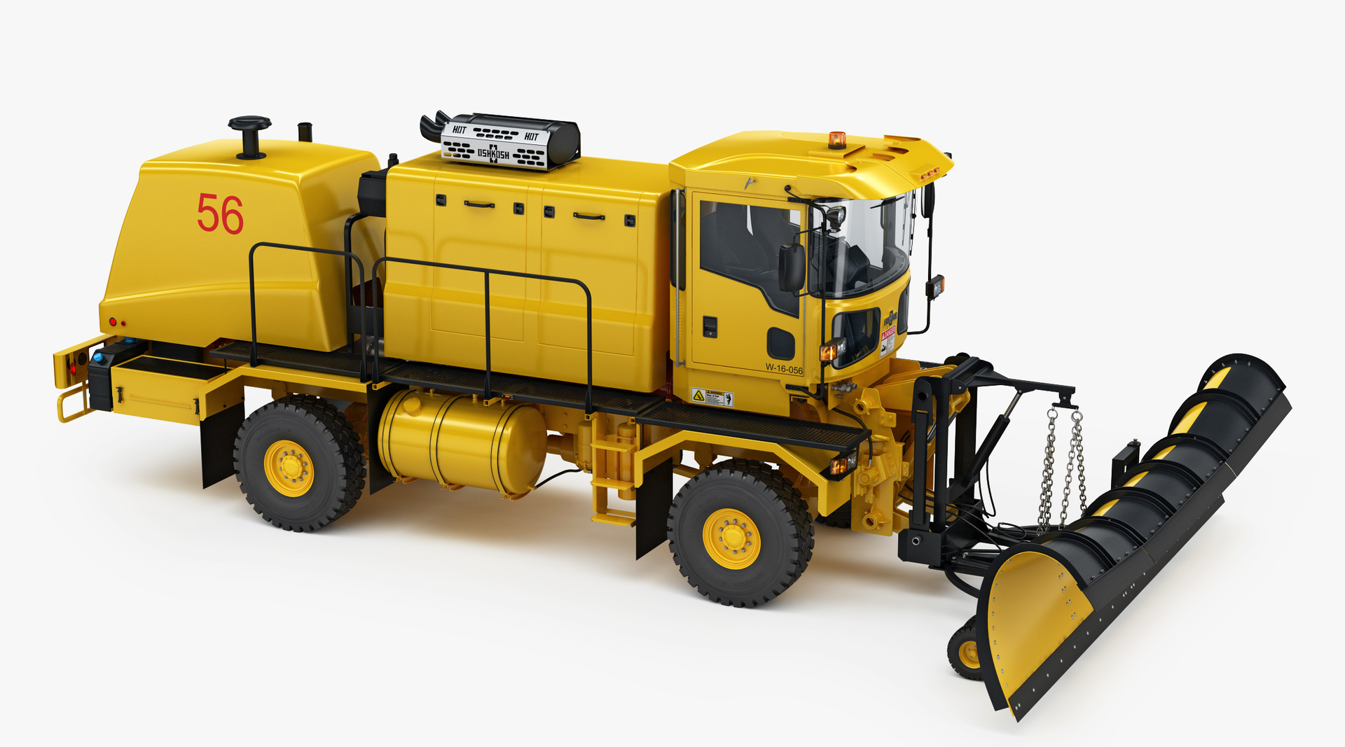 3D oshkosh airport snow plow model - TurboSquid 1285829