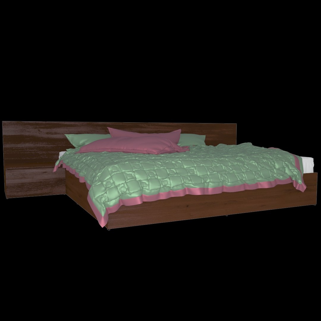 V-ray Bed 3d Model