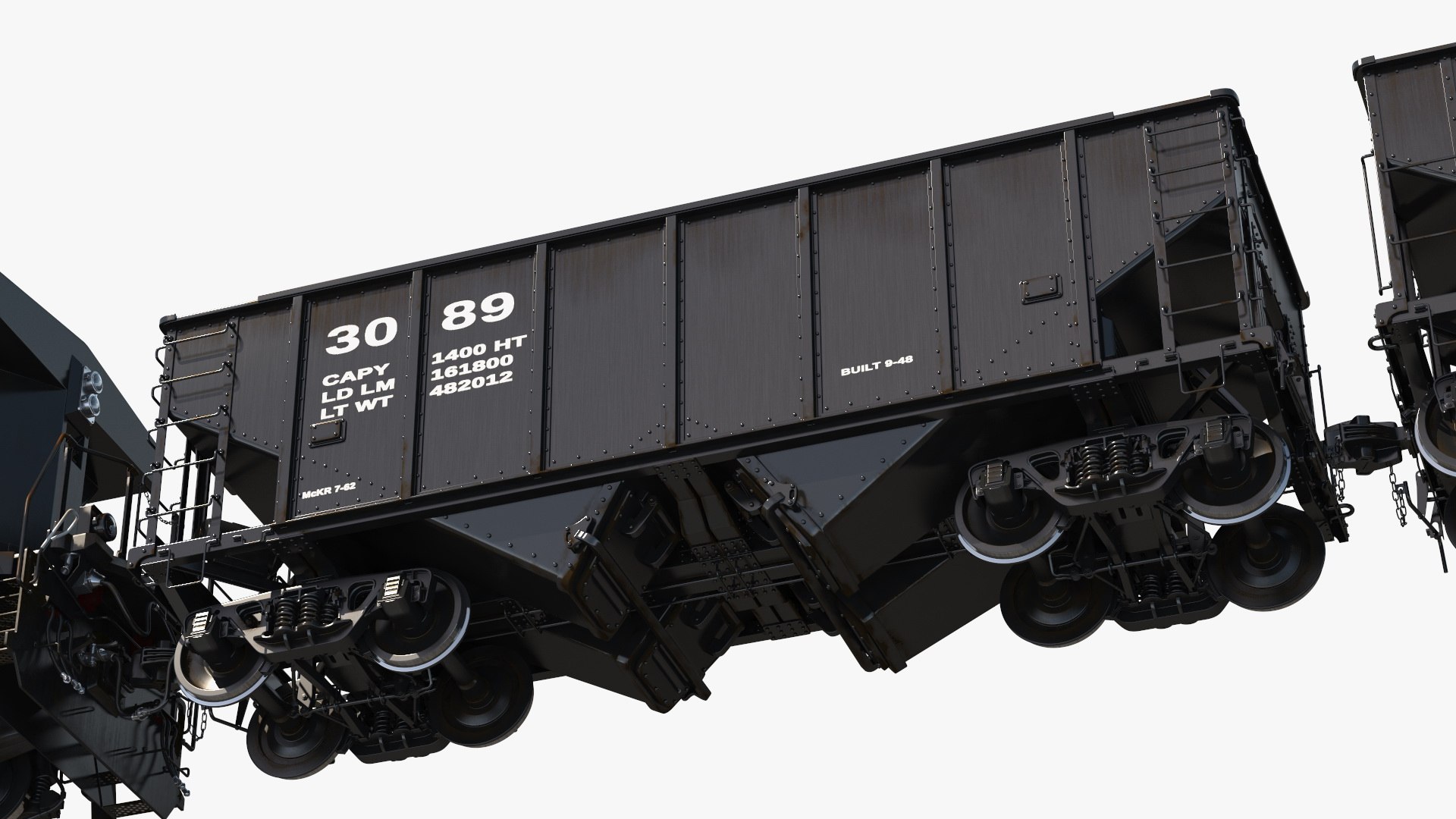 USA Diesel Locomotive With Coal Hopper Cars 3D - TurboSquid 2208609