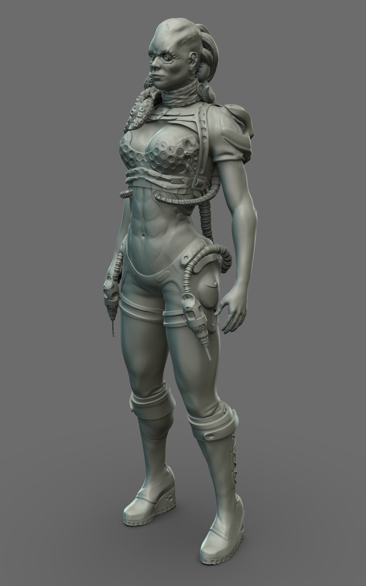 3D ethion - female engineer model - TurboSquid 1354926