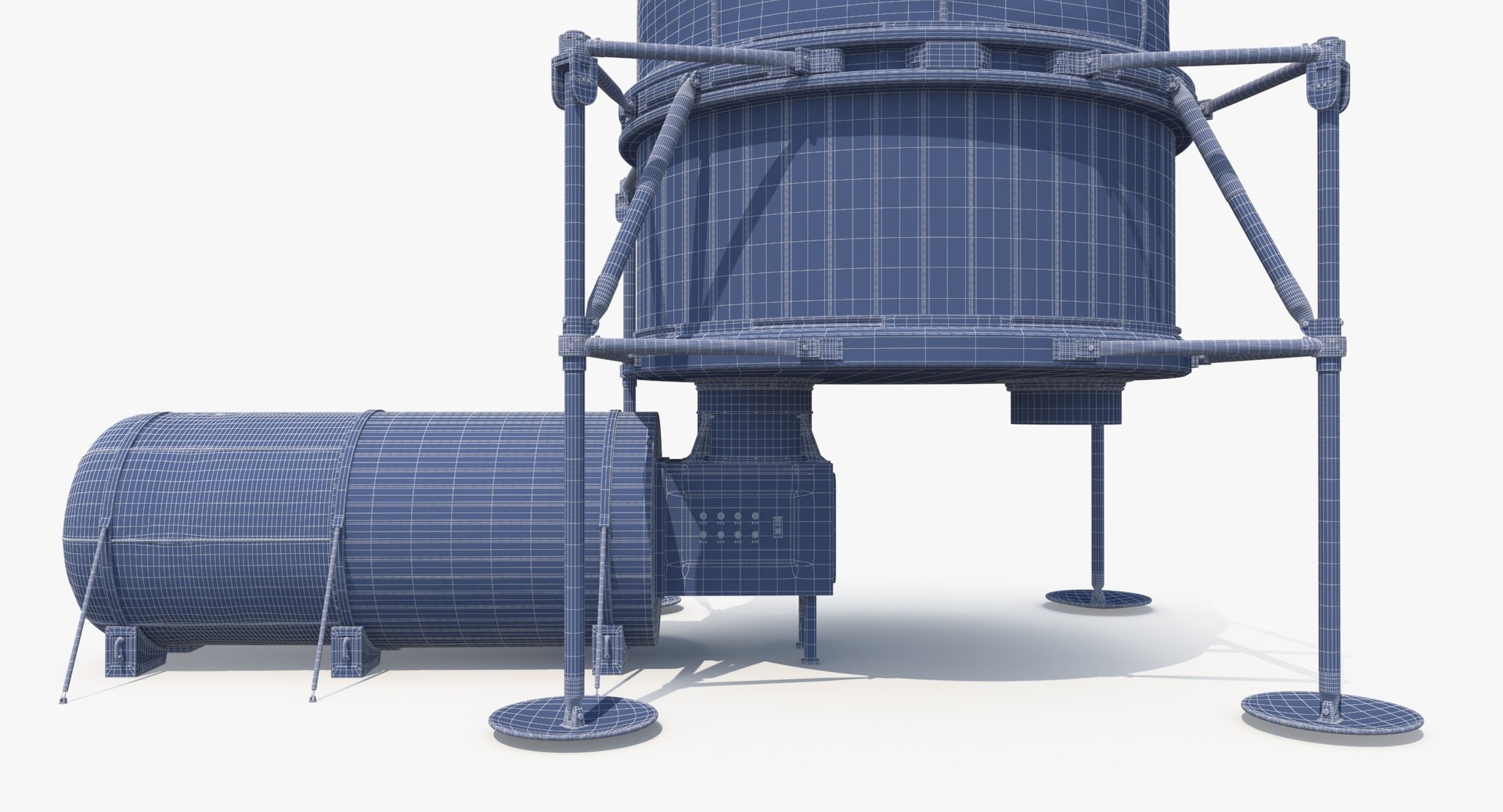 Space Colonization Base Silo Clean and Dirty 3D model - TurboSquid 2122459