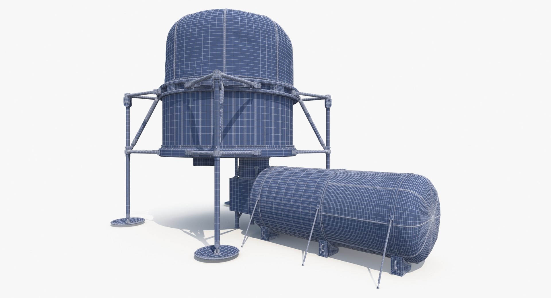 Space Colonization Base Silo Clean and Dirty 3D model - TurboSquid 2122459