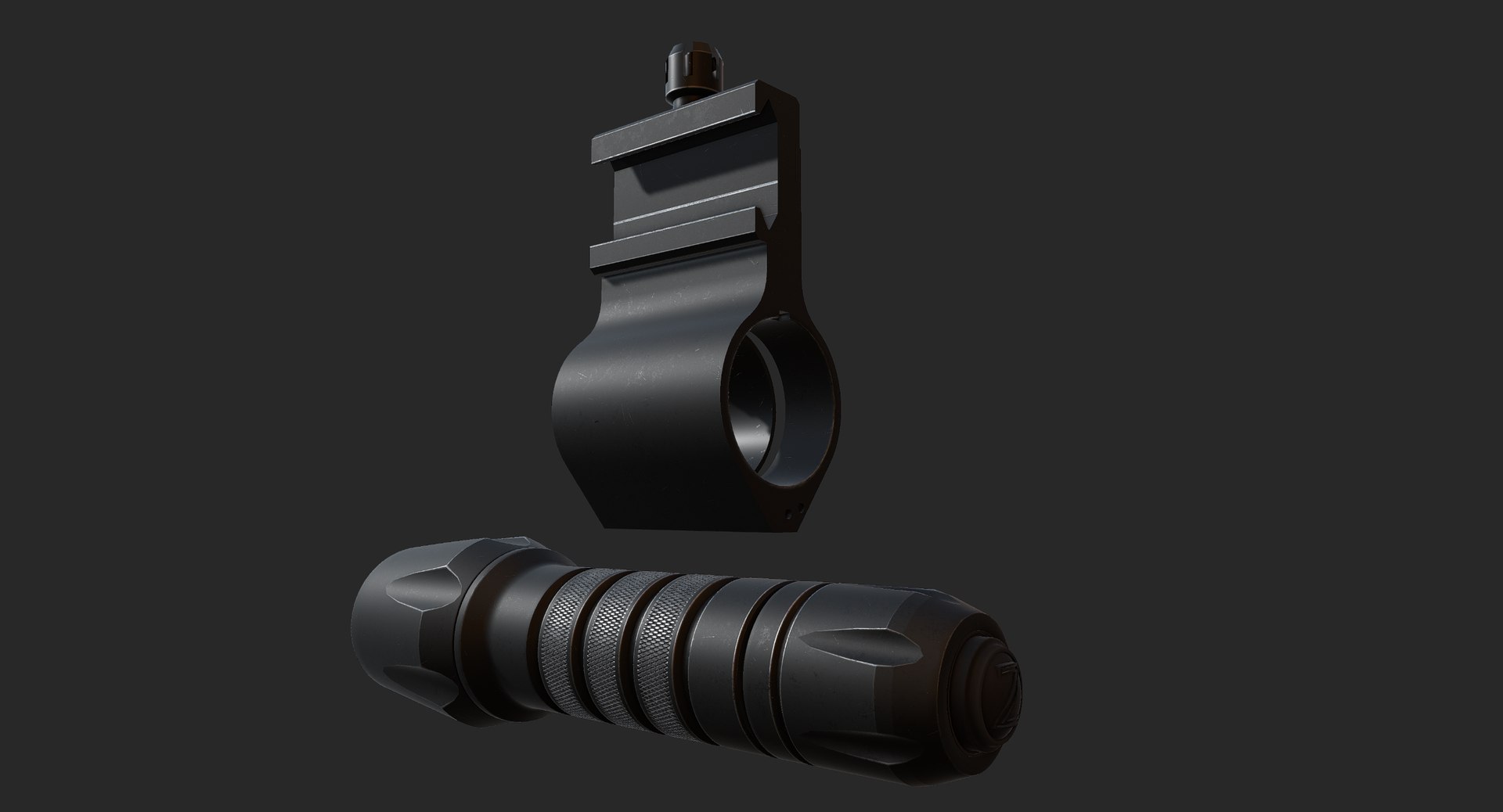3D Tactical Flashlight Model - TurboSquid 1461674